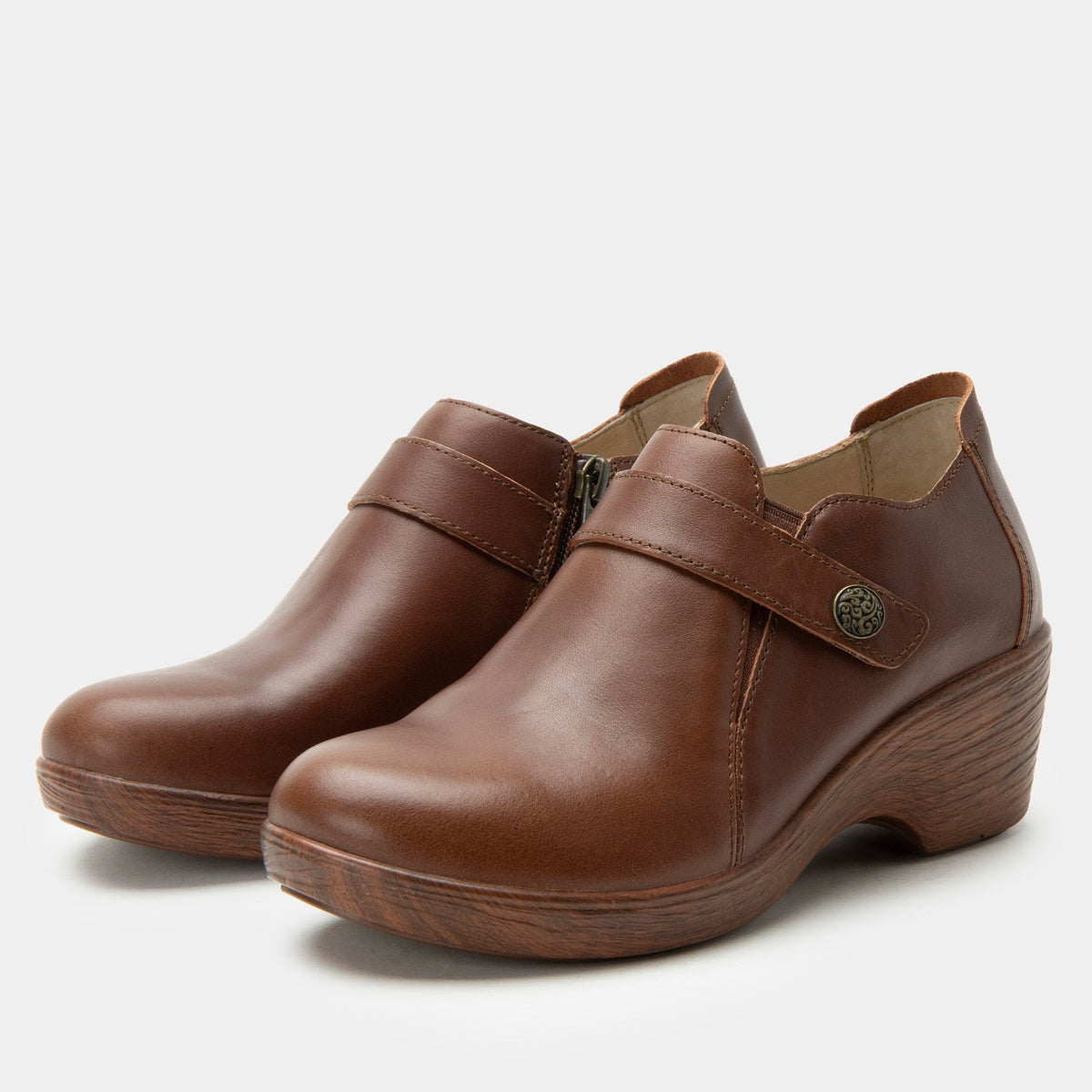 Silah Mahogany Shoe - Alegria Shoes