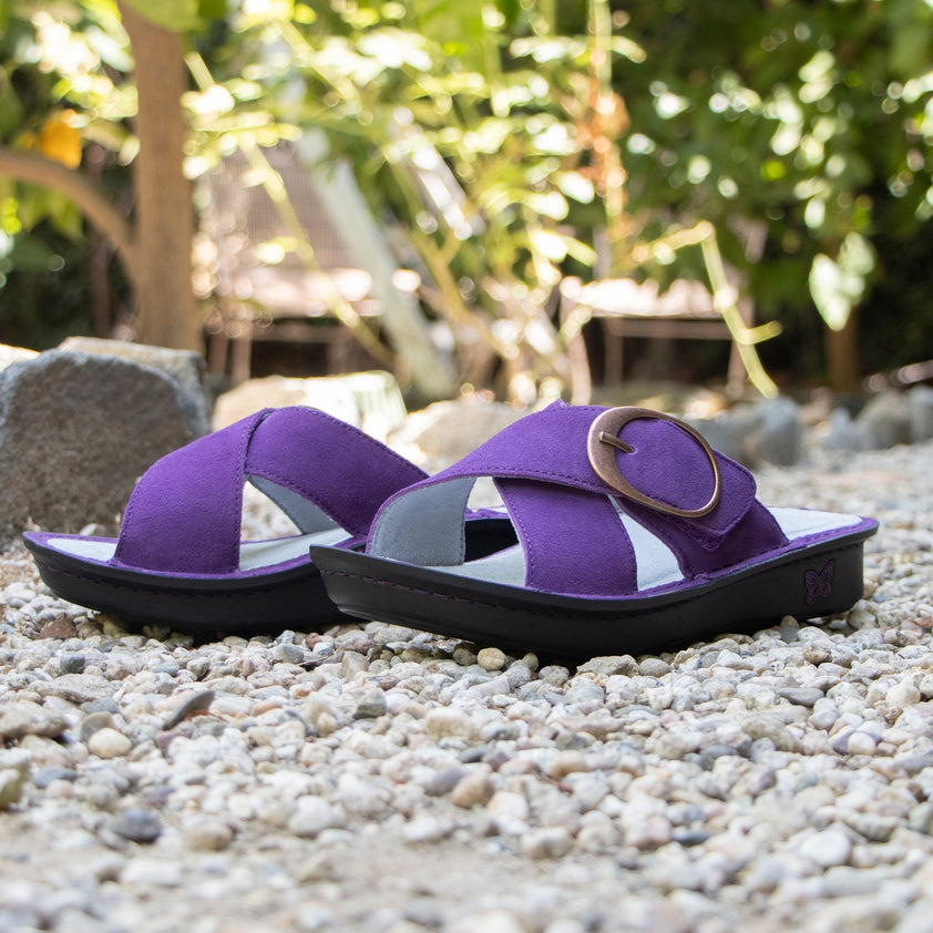 Vanya Deep Amethyst Sandal - Alegria Shoes