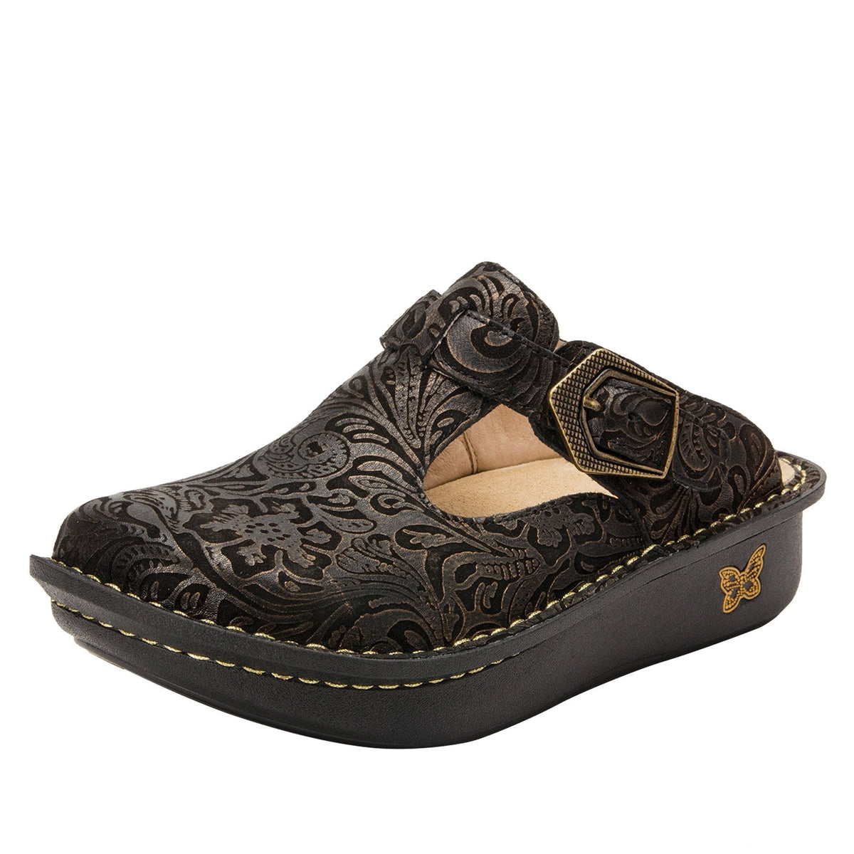 Classic Bronze Swirl Shoe - Alegria Shoes