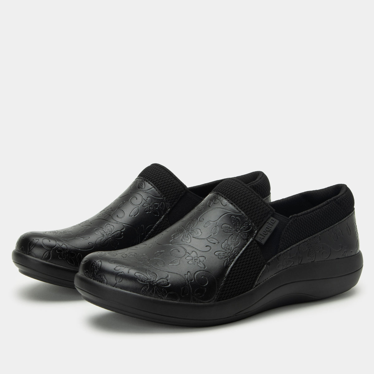 Duette Embloom Black Shoe - Alegria Shoes