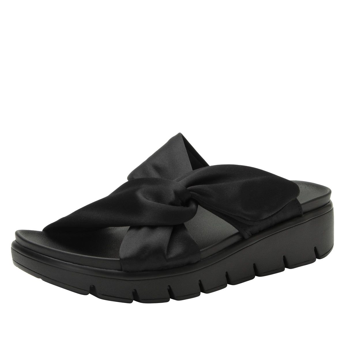 Mylee Black Softie Sandal - Alegria Shoes