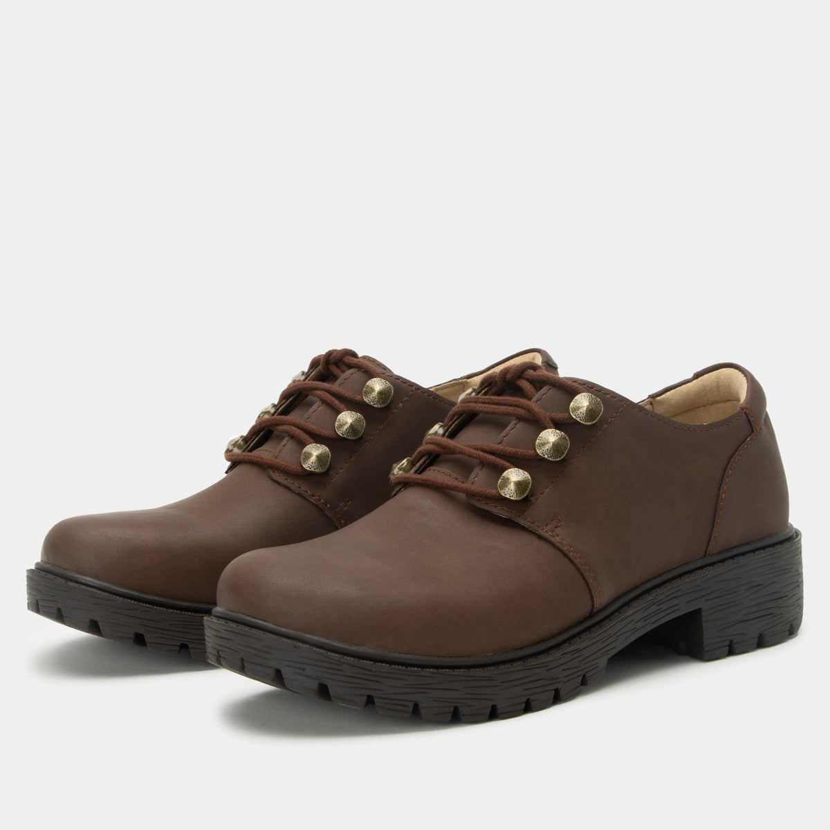 Resa Relaxed Cocoa Shoe - Alegria Shoes