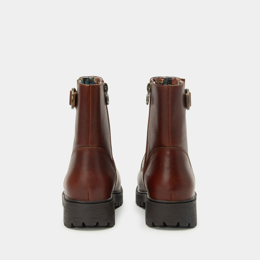 Shera Chestnut Boot - Alegria Shoes